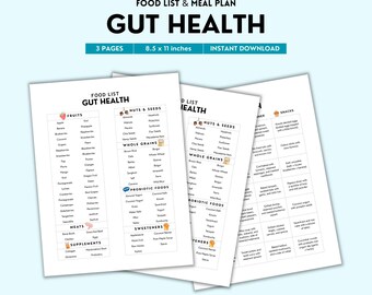 Gut Health, Food Chart, Healthy Gut, Food List, Grocery List, Food ...