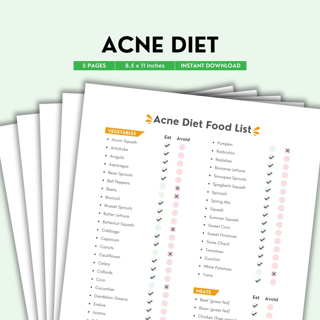 Acne Diet, Food List, Foods for Acne, Diet for Clear Skin, Acne ...