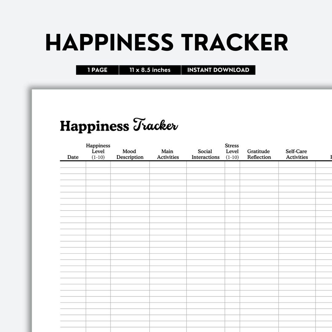 Happiness Tracker, Mood Tracker, Habit Tracker, Rate My Day, Daily Mood ...