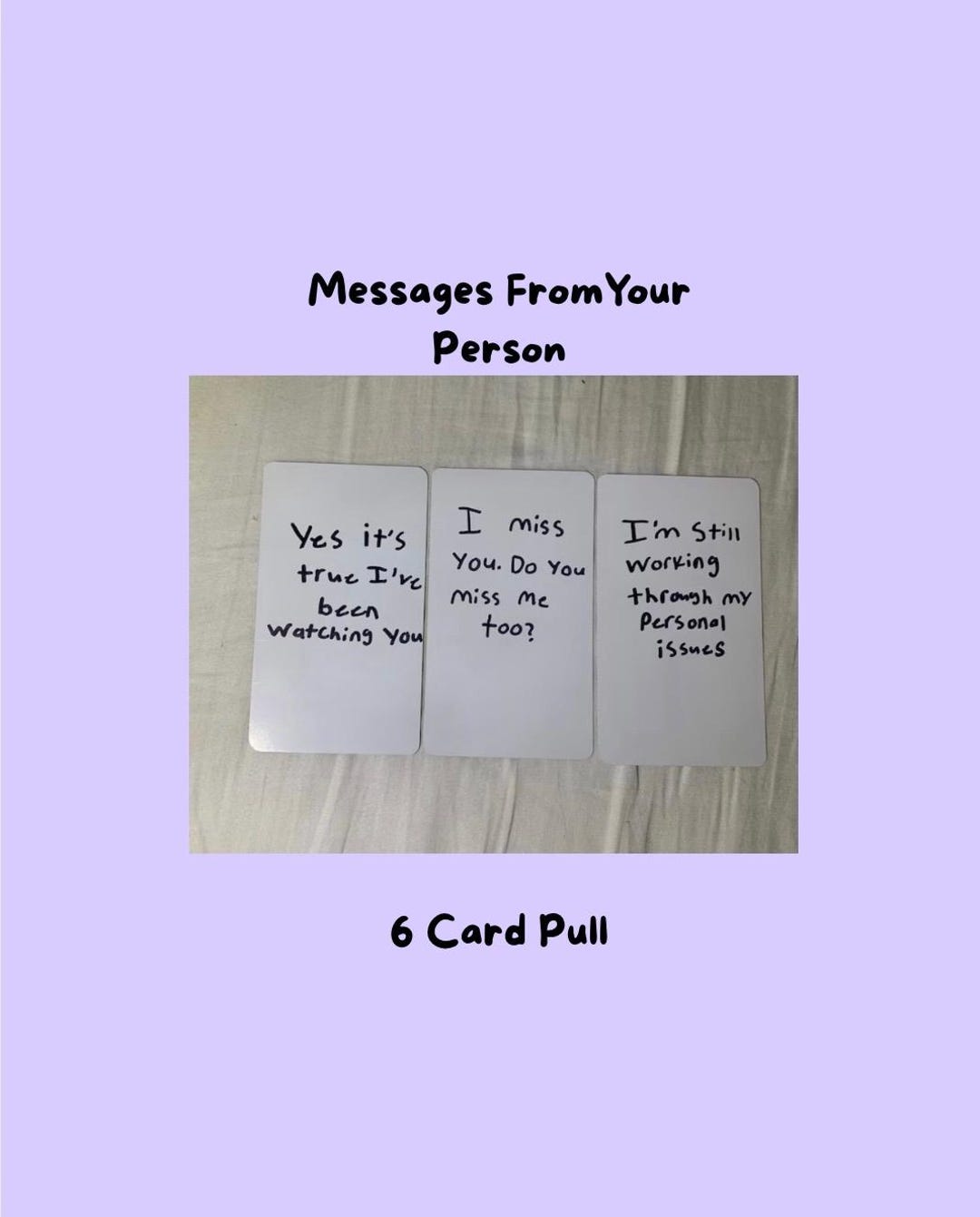 6 Messages From Your Person - Etsy