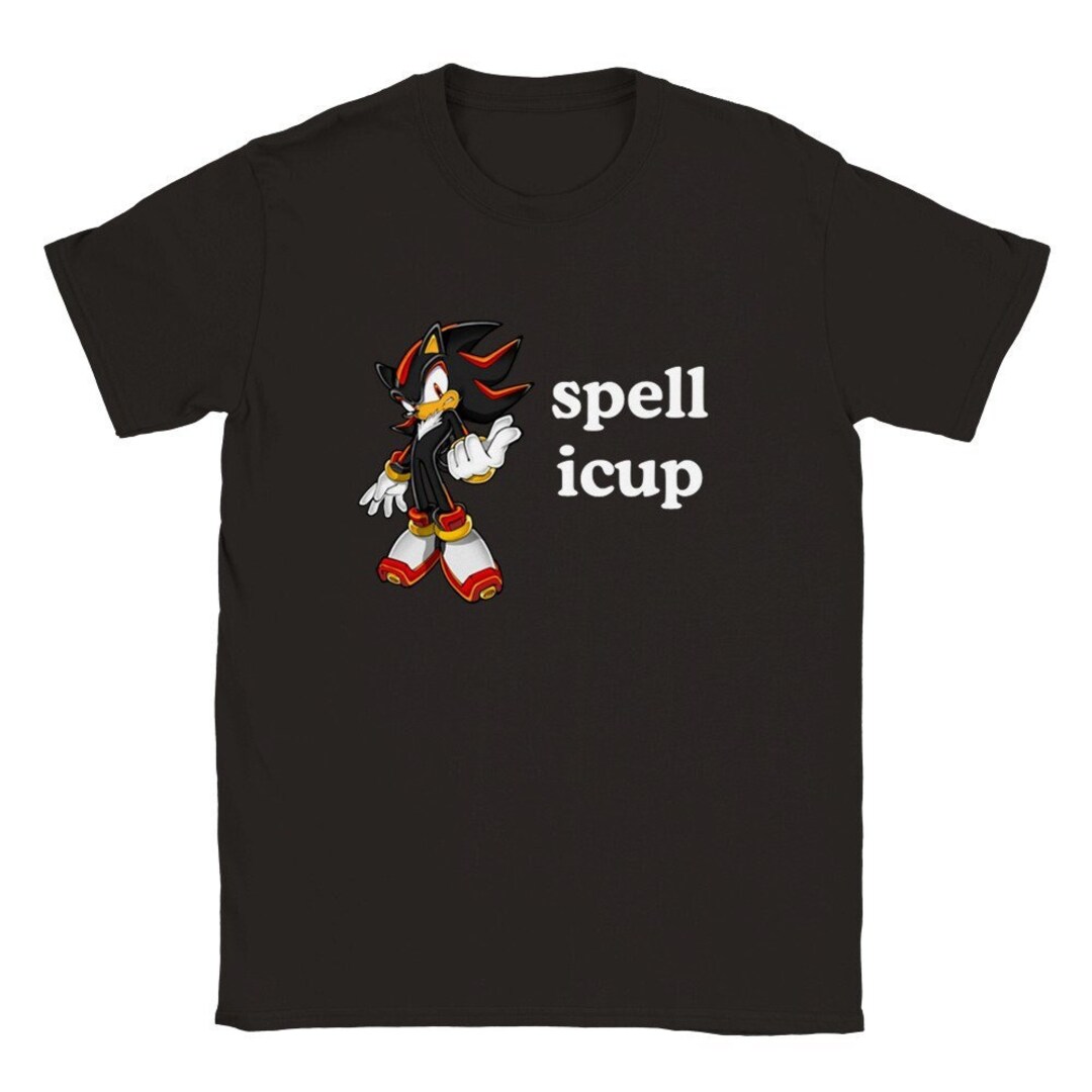 Spell ICUP Funny Shirt, Meme Shirt, Gag Gifts, Ironic, Shadow, T-shirt ...