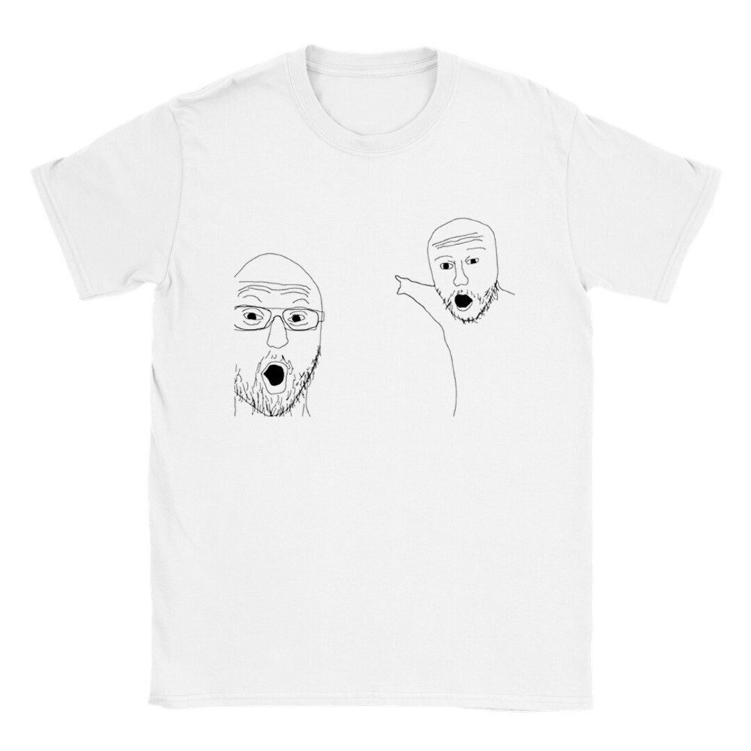 Wojak Pointing Funny Shirt, Meme Shirt, Gag Gifts, Ironic, T-shirt - Etsy