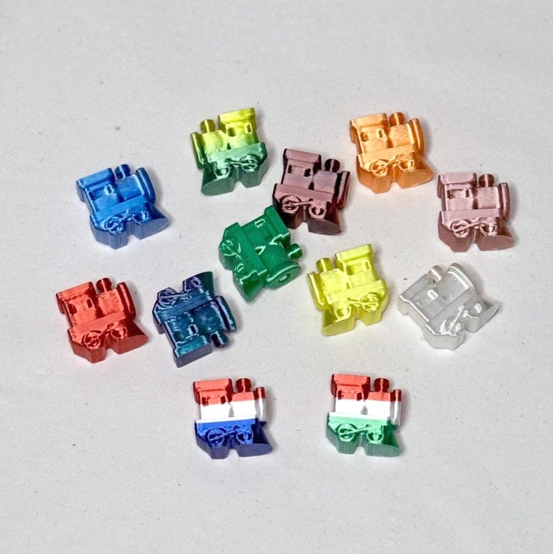 Mexican Train Domino Train Markers and Trays – 3D Printed Game ...