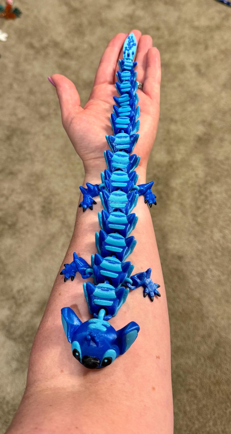 Stitch and Angel Dragons - Flexi 3D Prints - Etsy