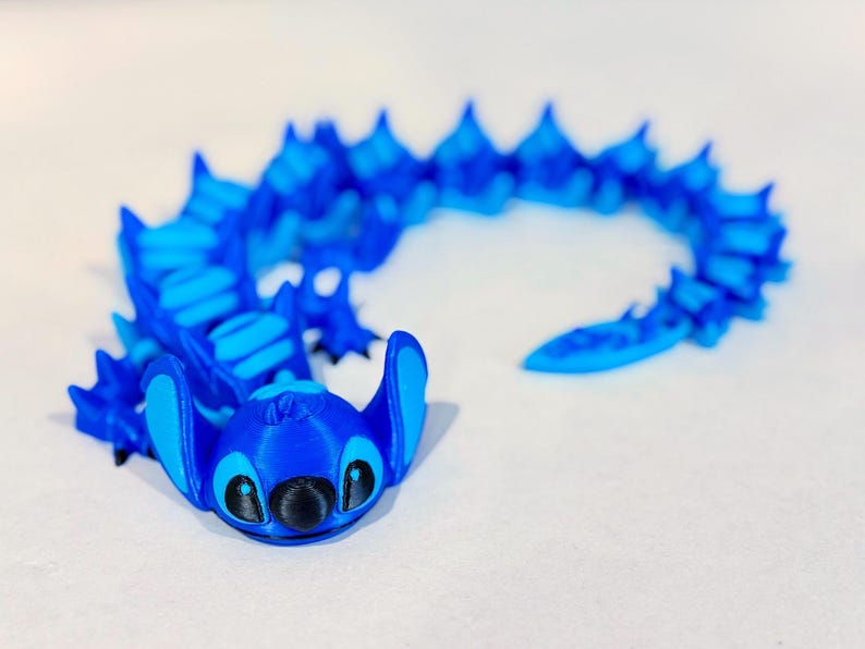 Stitch and Angel Dragons - Flexi 3D Prints - Etsy