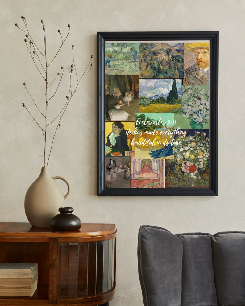 Van Gogh Printable Wall Art Collage | Vintage Home Decor | Digital ...