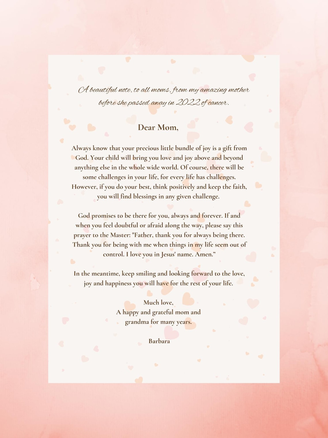 Motherhood Memoirs: A Faith-filled Keepsake Journal for Moms to Gift to ...