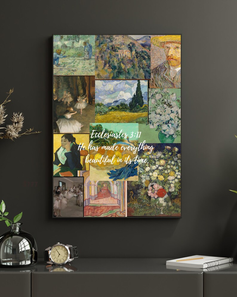Van Gogh Printable Wall Art Collage | Vintage Home Decor | Digital ...