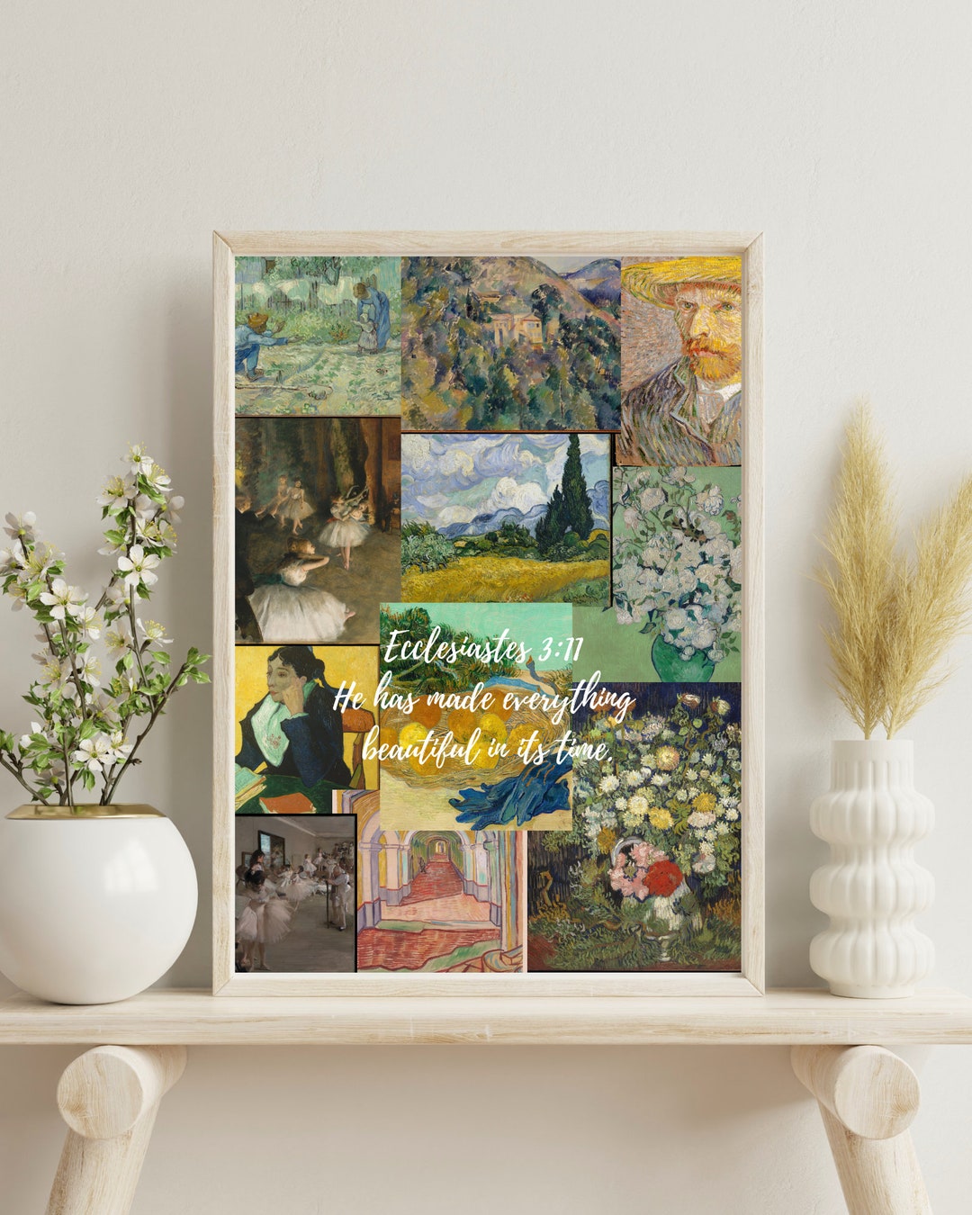 Van Gogh Printable Wall Art Collage | Vintage Home Decor | Digital ...