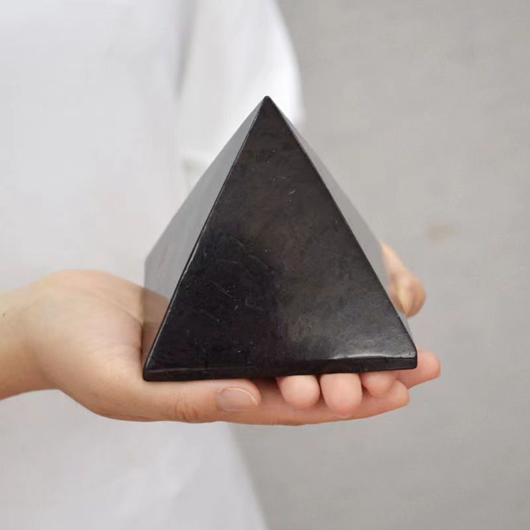 Extra Large Shungite Pyramid EMF Protection 5G Protector - Etsy