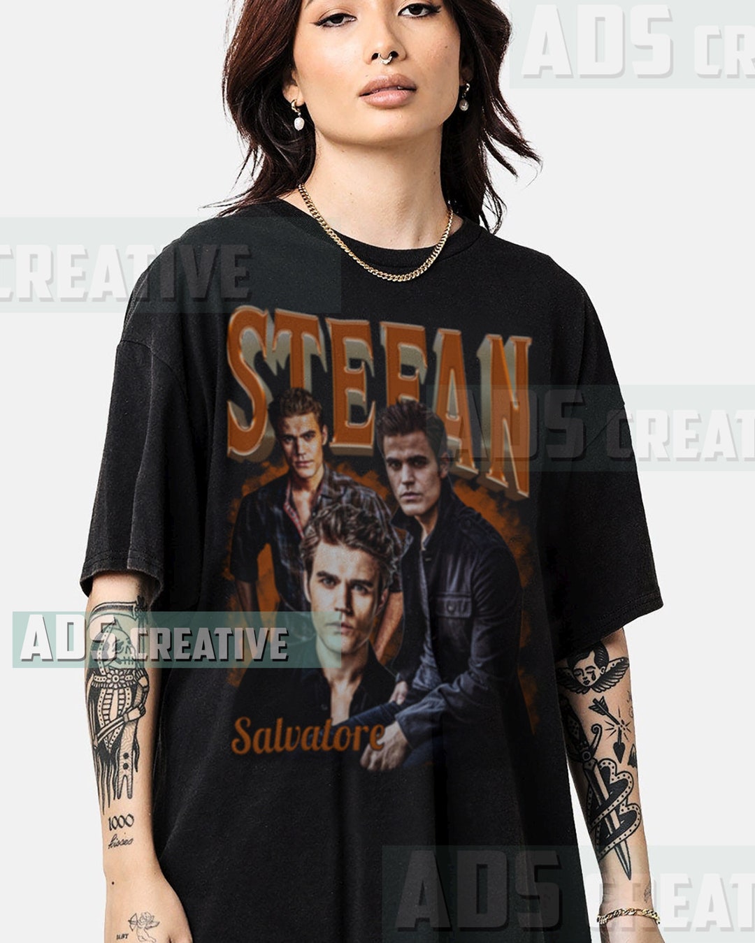 Limited Stefan Salvatore Vintage 90s Grapic Paul Wesley Tee - Etsy