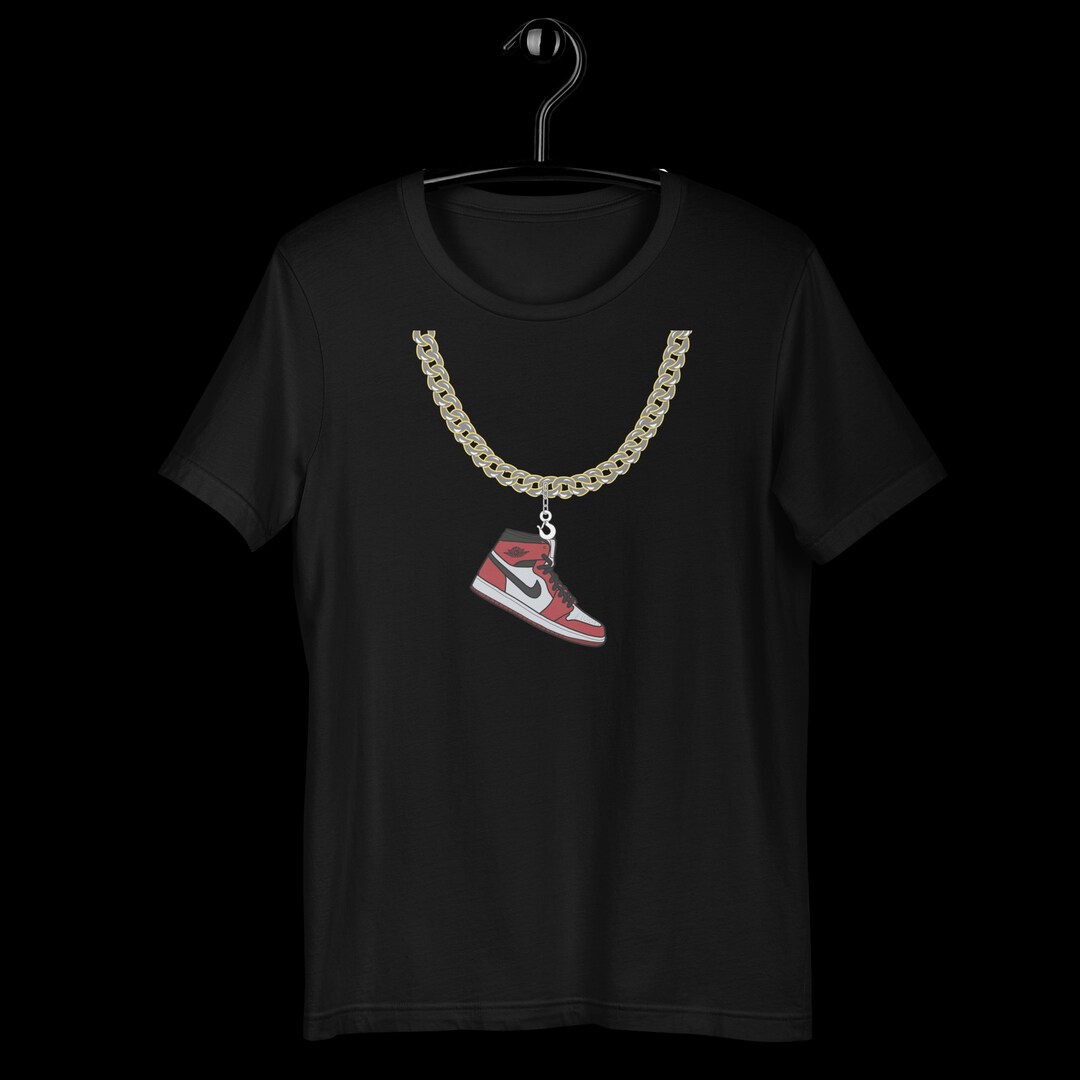 Air Jordan Chain Shirt Jordan 1 Hip Hop Tshirt Men Women Aesthetic ...