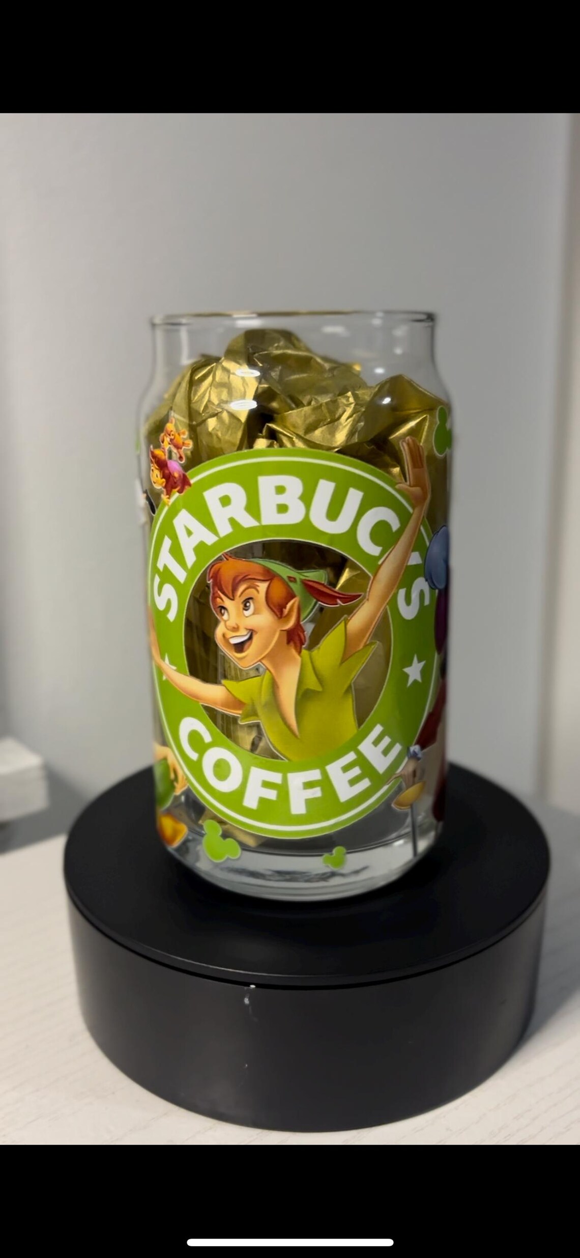 Peter Pan Theme 16oz Glass Cup | Gifting | Minimal | Tumblers - Etsy