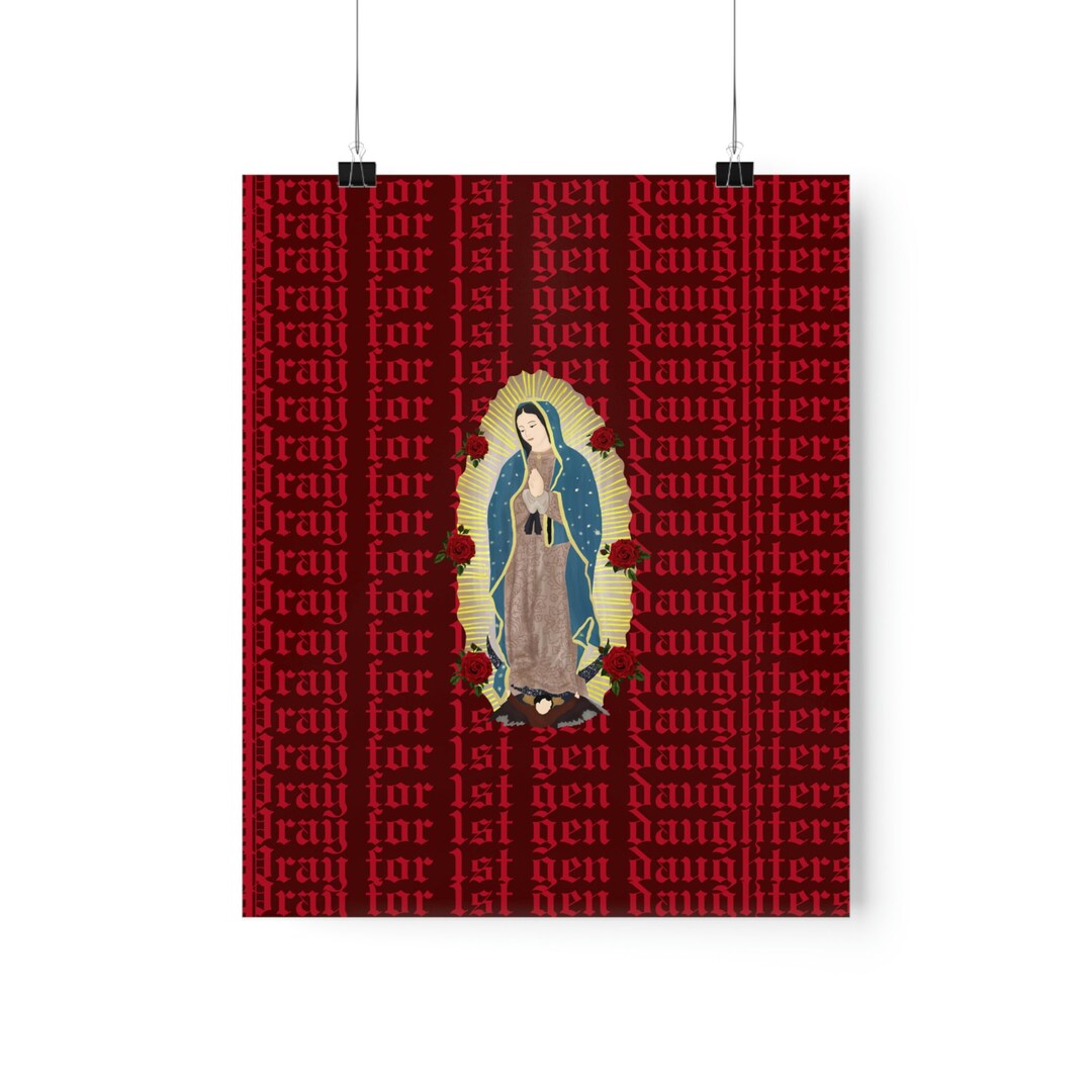 Virgencita First Gen Daughters Matte Vertical Poster - Etsy
