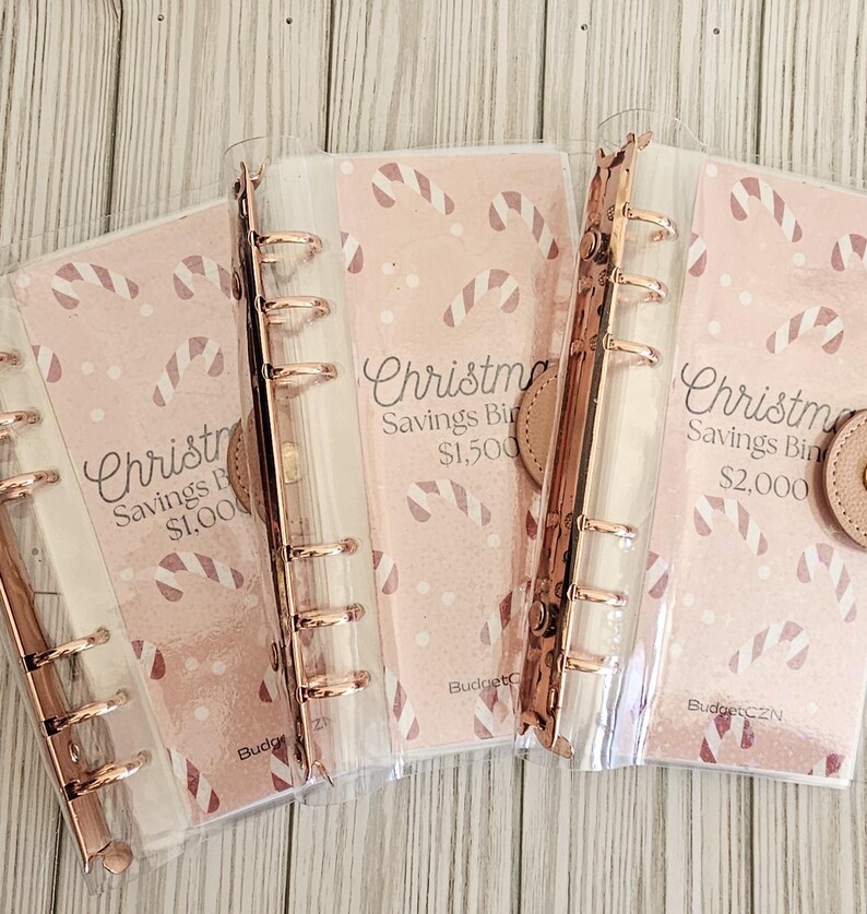 Christmas Savings Challenge Binder | Laminated A6 Monthly Tracker - Etsy