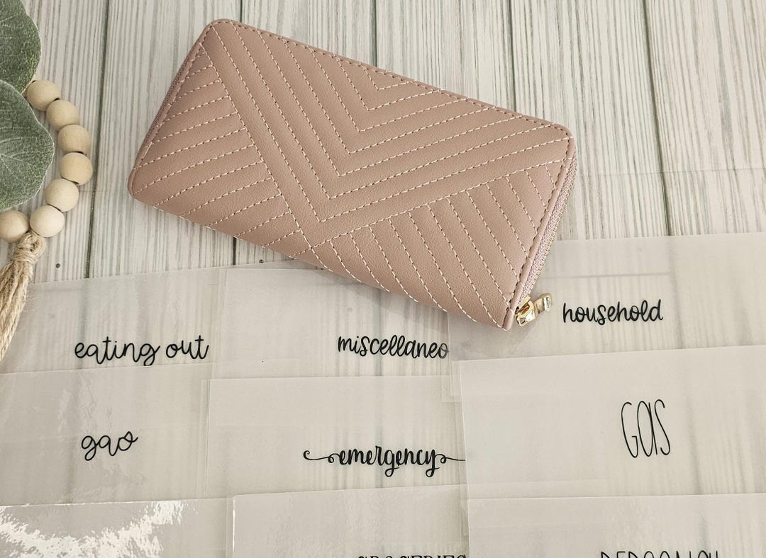 Cash Stuffing Wallet | Personalized Vellum Envelope System - Etsy