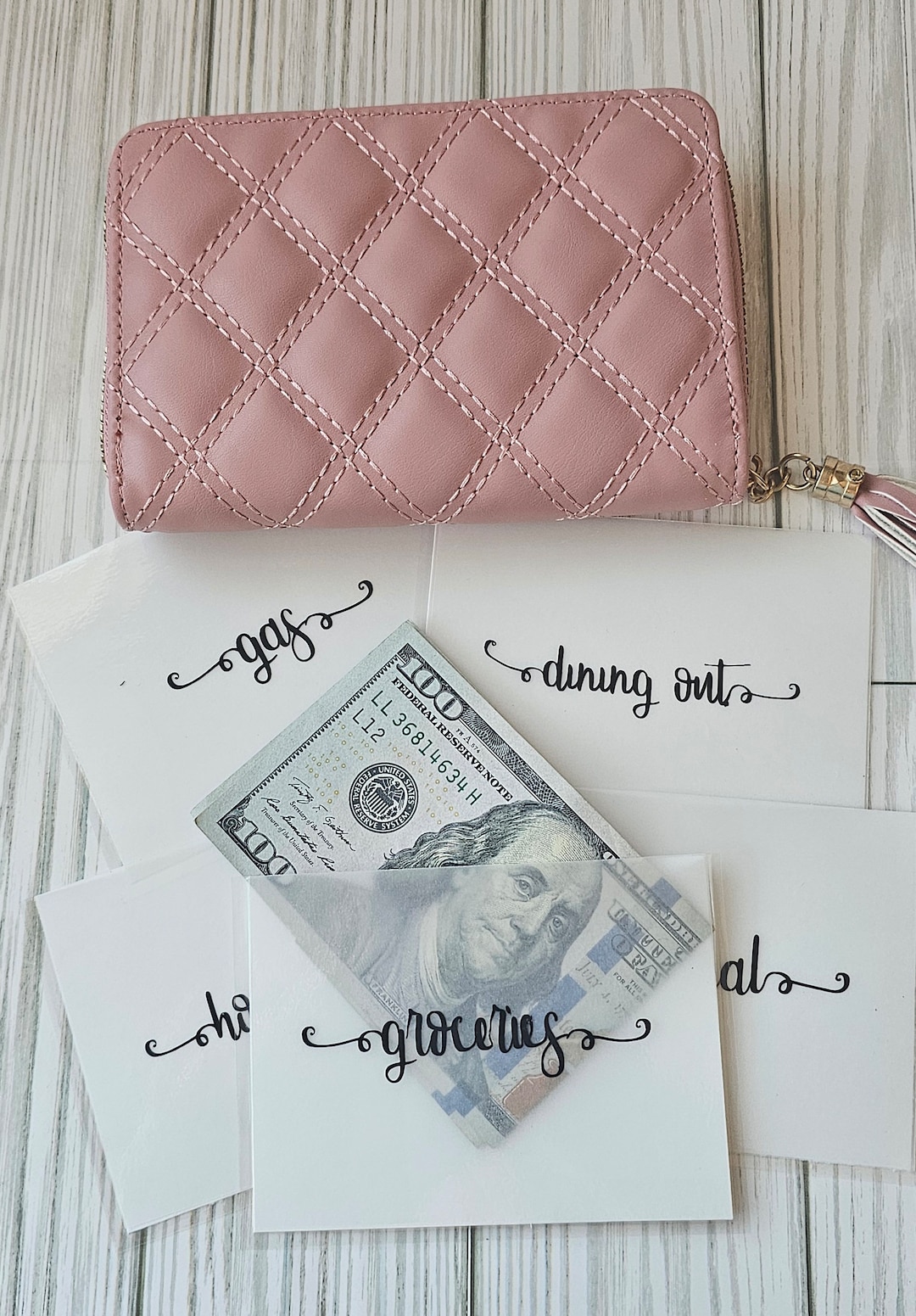 Cash Envelope Wallet|cash Wallet With Envelopes|a7 Wallet With ...