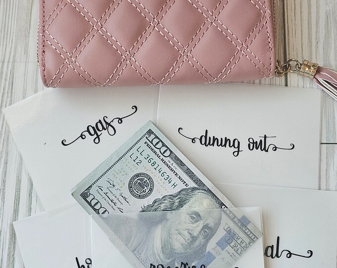 Cash Envelope Wallet|cash Wallet With Envelopes|a7 Wallet With ...