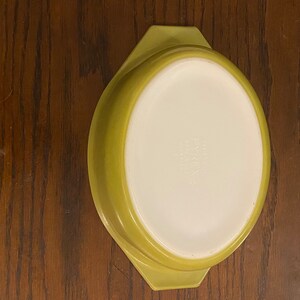 Vintage 1960s 1 1/2 Quart Oval PYREX Avocado Green Casserole Bowl W/lid ...