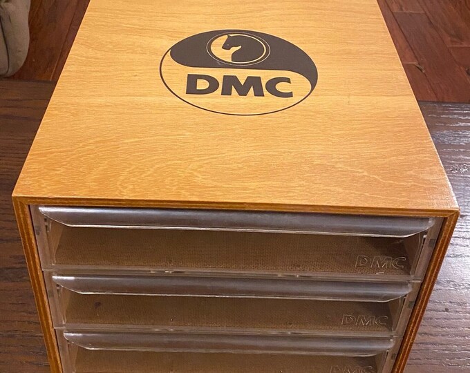 Vintage DMC 3 Drawer Embroidery Storage Unit in Excellent Condition - Etsy