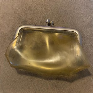 Vintage Rare 1940’s-1960’s?? Clear Plastic Coin Purse Which is Yellowed ...