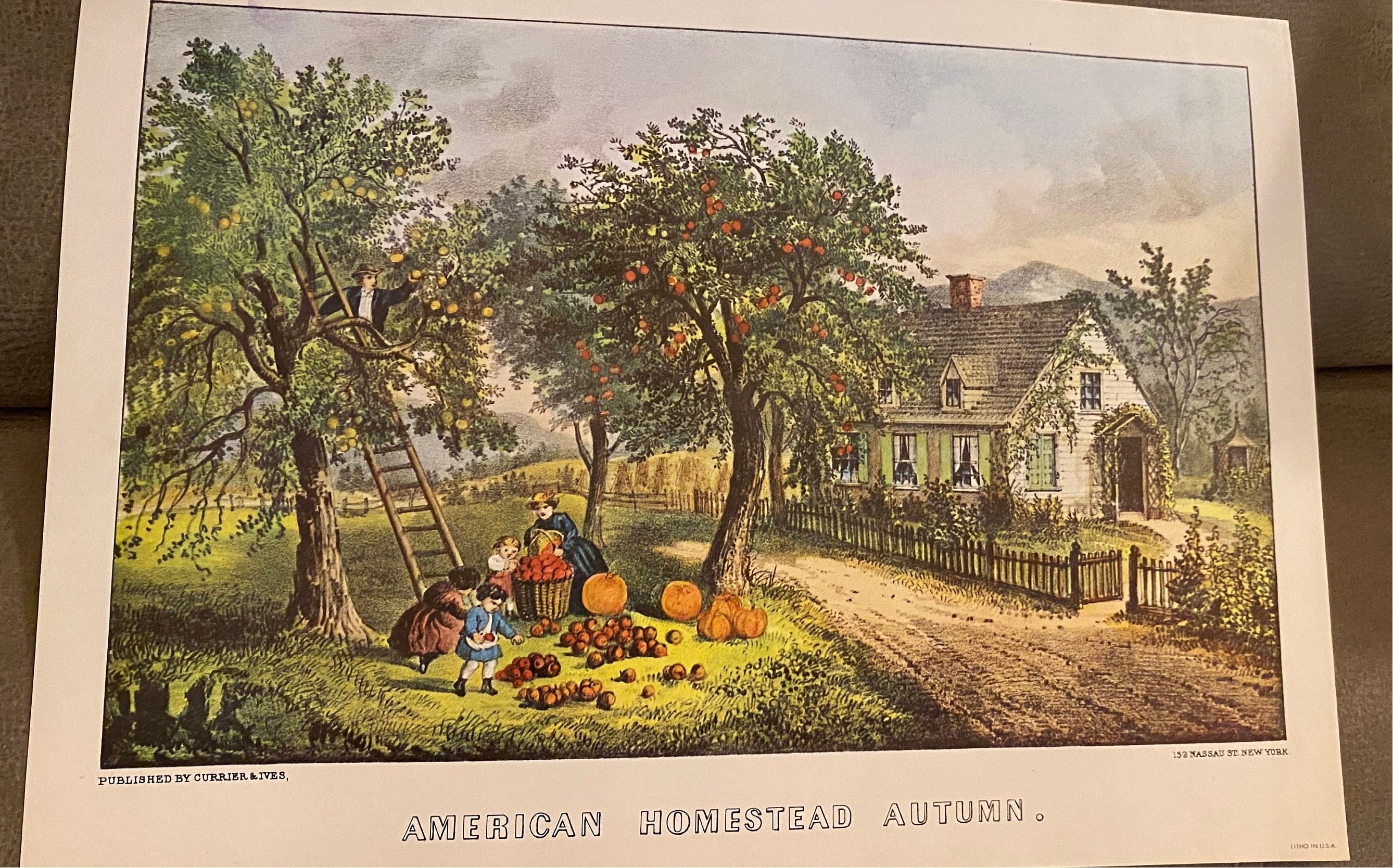 Vintage Beautiful Lithographs of the Seasons by Courier and Ives in ...