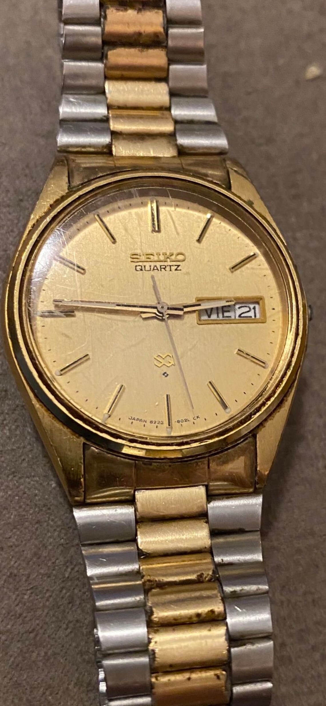 Seiko SQ 8223-802L CK Quartz Watch for Spare Parts or Repair Only Plus ...