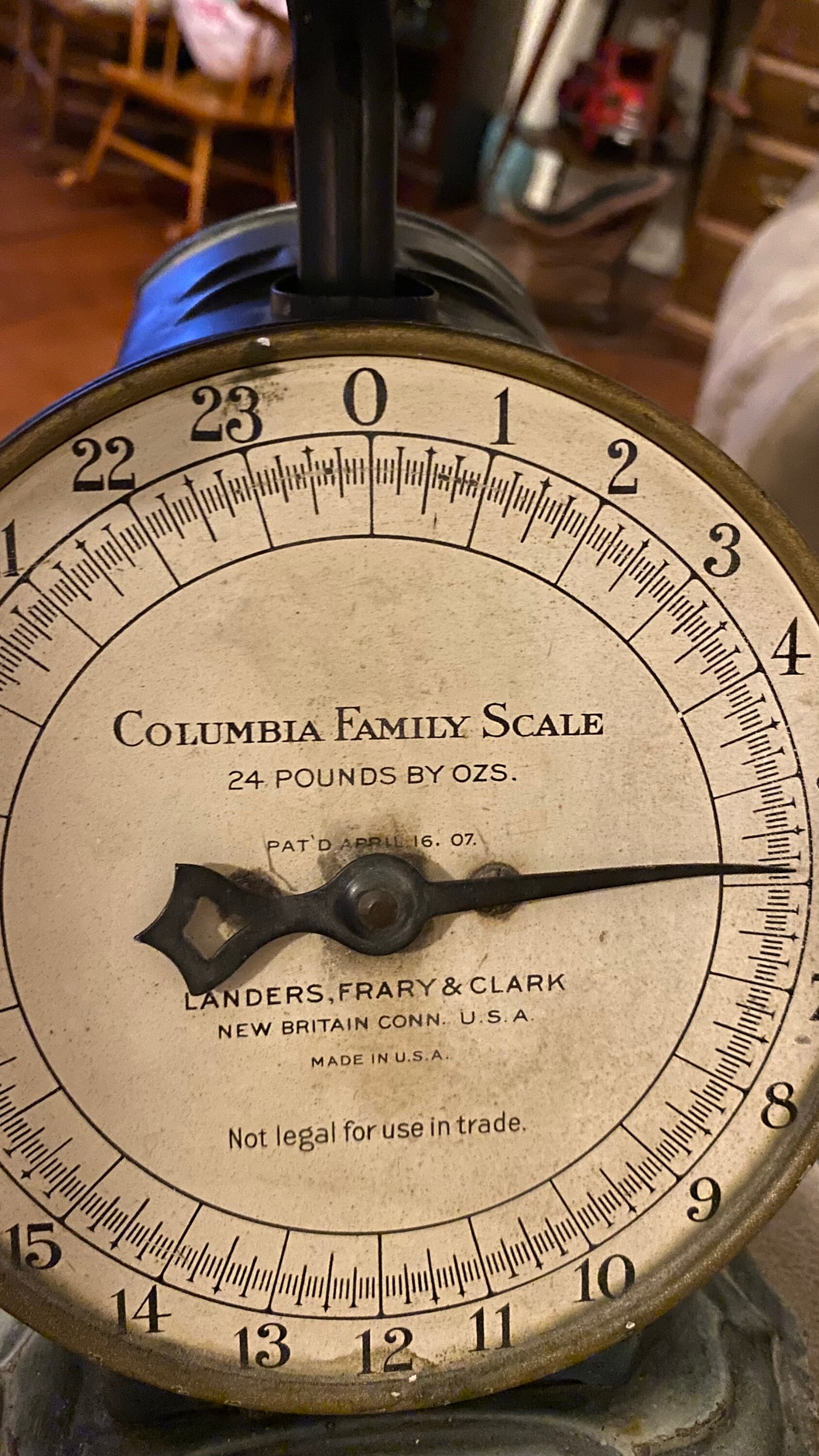 Vintage Columbia Family Scale 24 Pounds by Ounces - Etsy