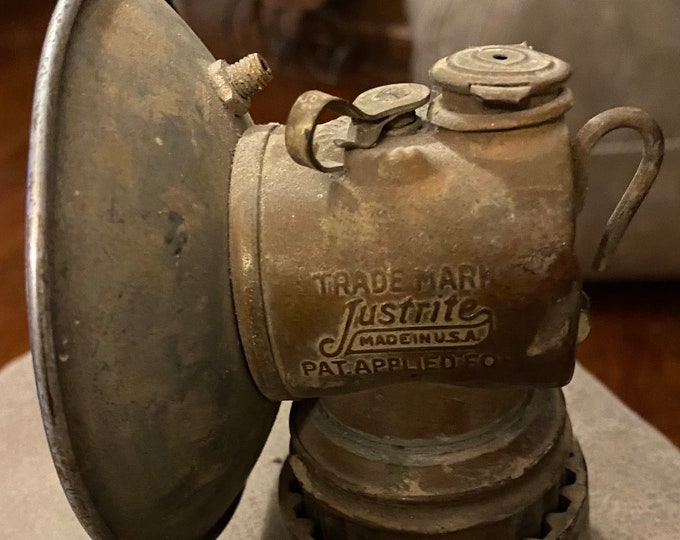 1940’s Justrite Miners Carbide Lamp Model No. 710R. the Lamp is Made of ...