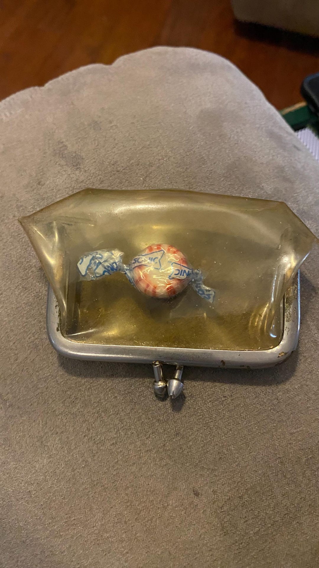 Vintage Rare 1940’s-1960’s?? Clear Plastic Coin Purse Which is Yellowed ...