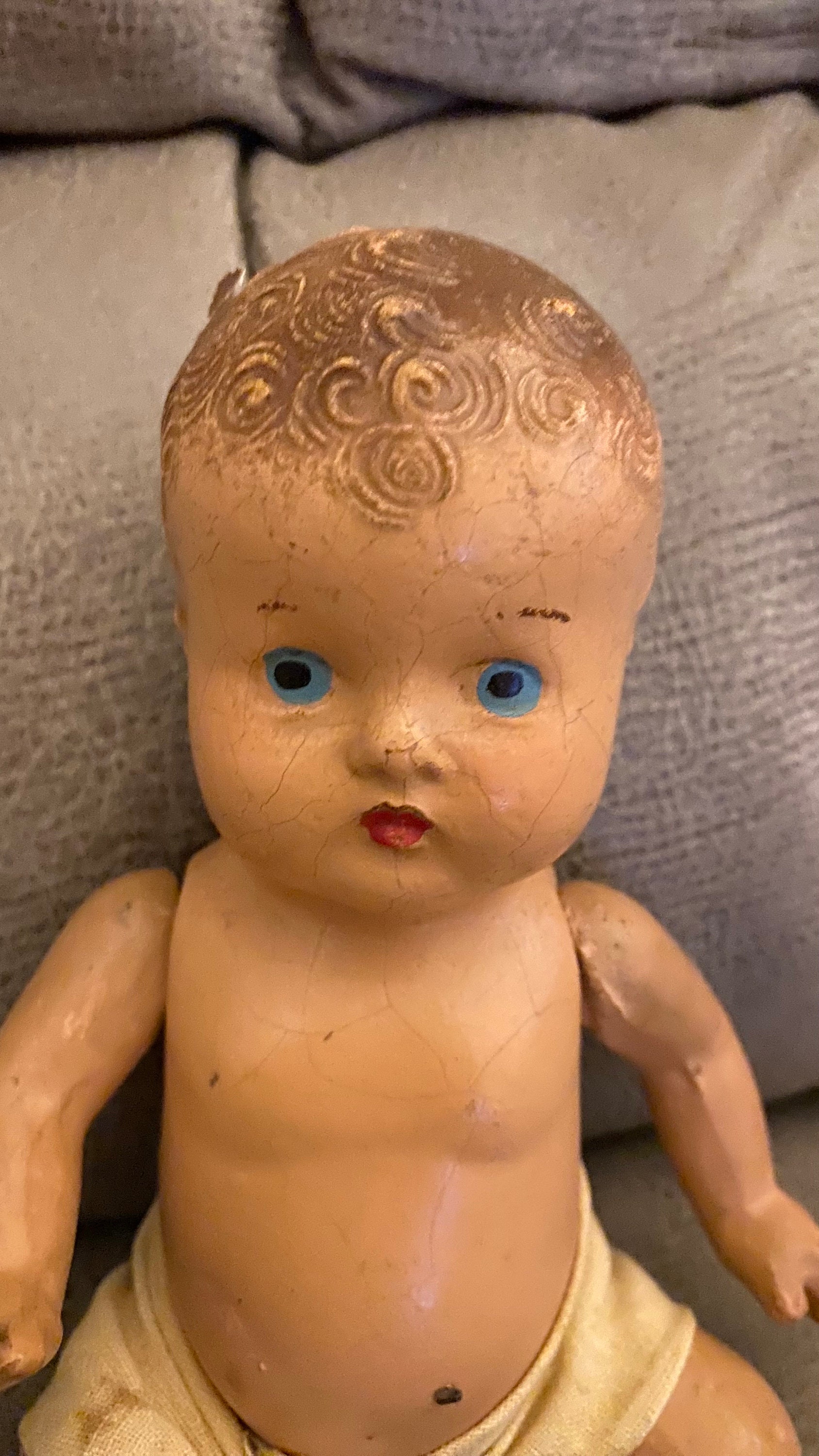 Vintage Rare Early 1900’s 8” Composition Baby Doll - Etsy