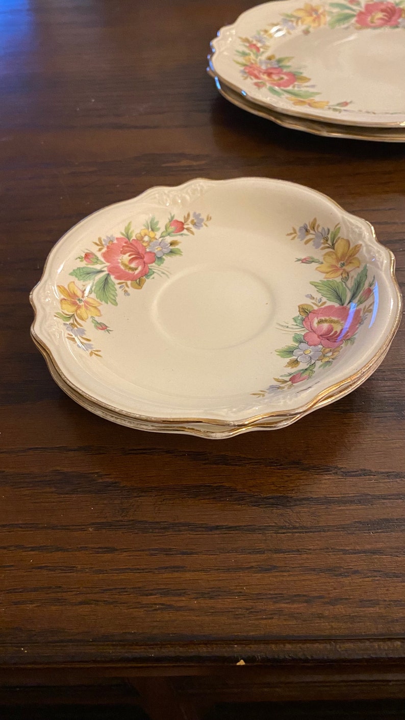 Vintage Homer Laughlin-virginia Rose 2-6 Piece Sets of Full Place ...