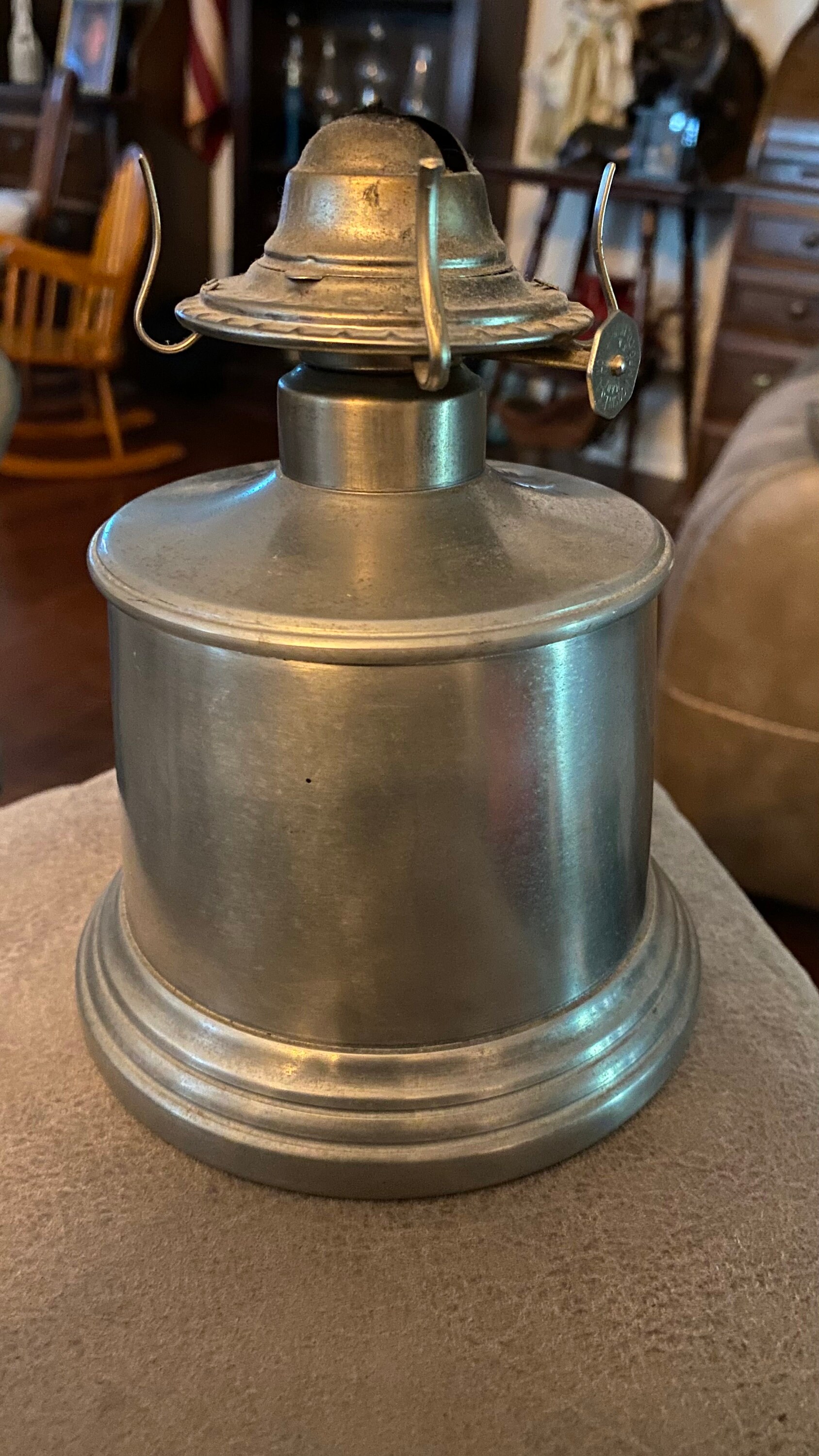 Vintage Pewter Kerosene Lamp by the International Silver - Etsy