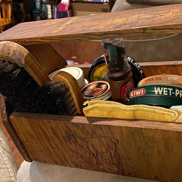 Shoe Shine Box - Etsy