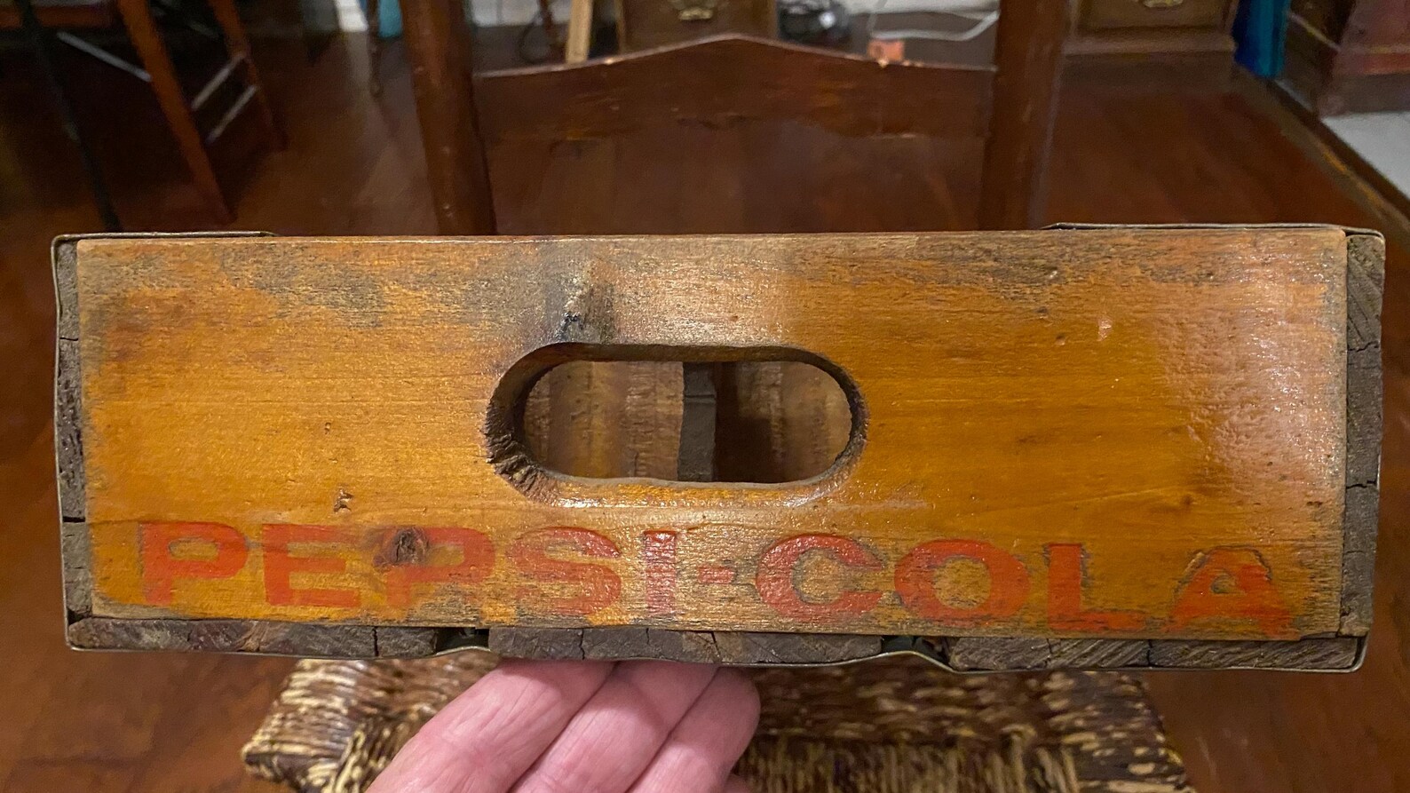 Vintage Pepsi Yellow 24 Bottle Wooden Cartoon in Awesome Condition and ...