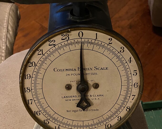 Vintage Columbia Family Scale “24 Pounds by Ounces” - Etsy