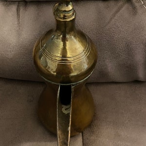 Vintage Middle Eastern Dallah/teapot??? 10” Spot to Handle X 12 1/2 ...