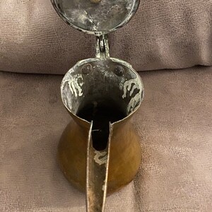 Vintage Middle Eastern Dallah/teapot??? 10” Spot to Handle X 12 1/2 ...