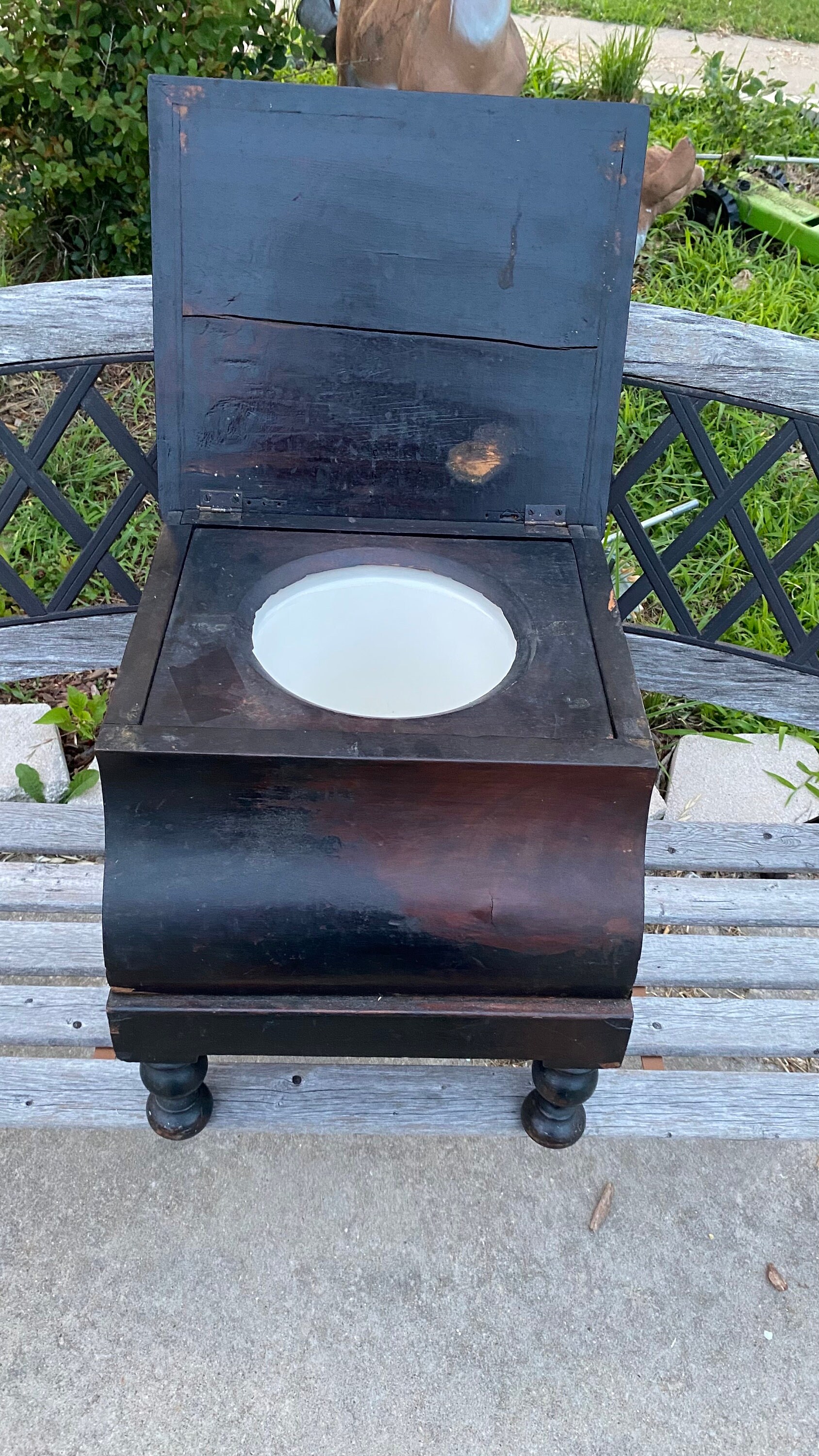 Antique Victorian Chamber Pot Chair With Extendable Foot Rest - Etsy