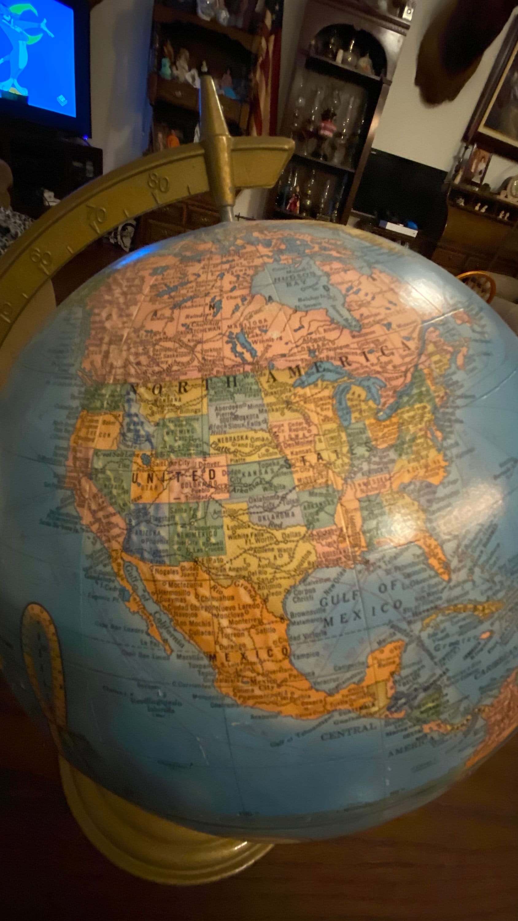 Vintage 12” Cram’s Imperial World Globe With “union of Soviet Socialist ...