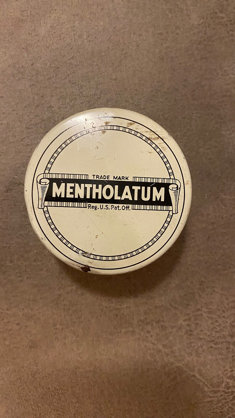 Vintage Rare White Milk Glass Mentholatum Cream Jar With Ribbed Sides ...