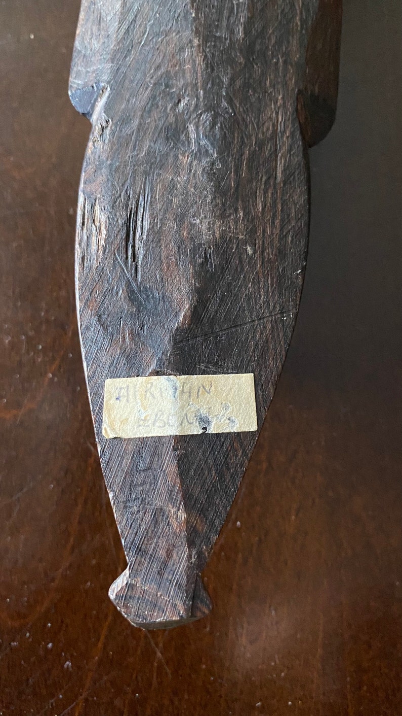 Vintage Rare African Carved Ebony Mask - Etsy