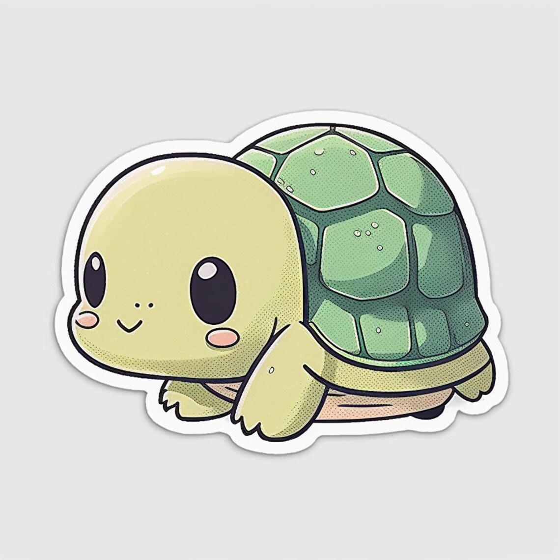 Turtle Sticker Very Cute Kawaii Waterproof Decal - Etsy