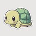 Turtle Sticker Very Cute Kawaii Waterproof Decal - Etsy