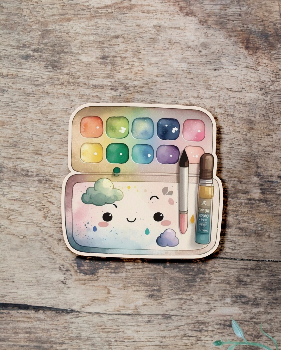 Paint Palette Sticker Colorful Artist Cute Decal - Etsy