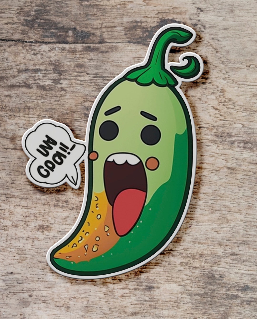 Hot Pepper Sticker Spicy Cute Decal Gift - Etsy