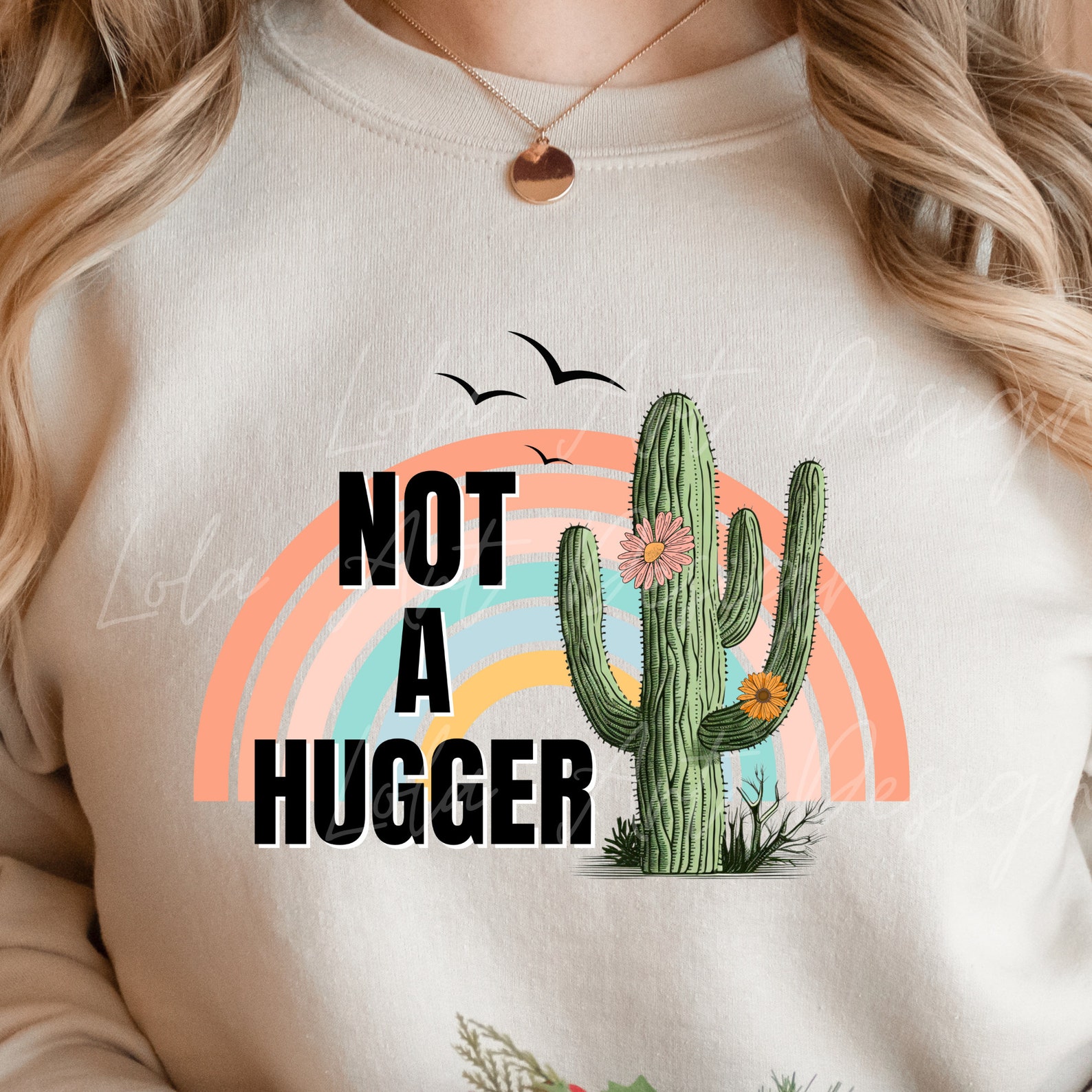 Not a Hugger Png Retro PNG File for Sublimation Cactus Png - Etsy