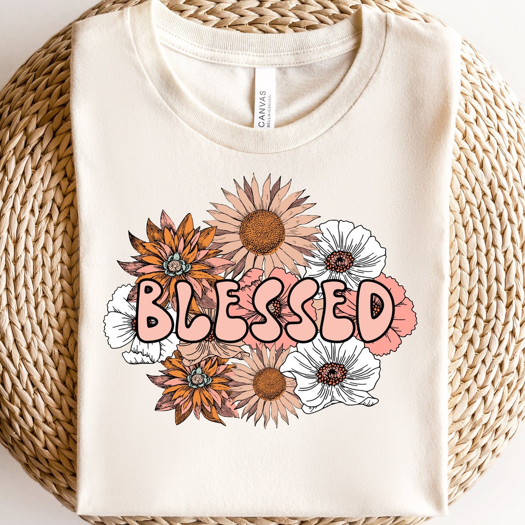 Blessed PNG for Sublimation, Boho Blessed Shirt Designs Png, Blessed ...