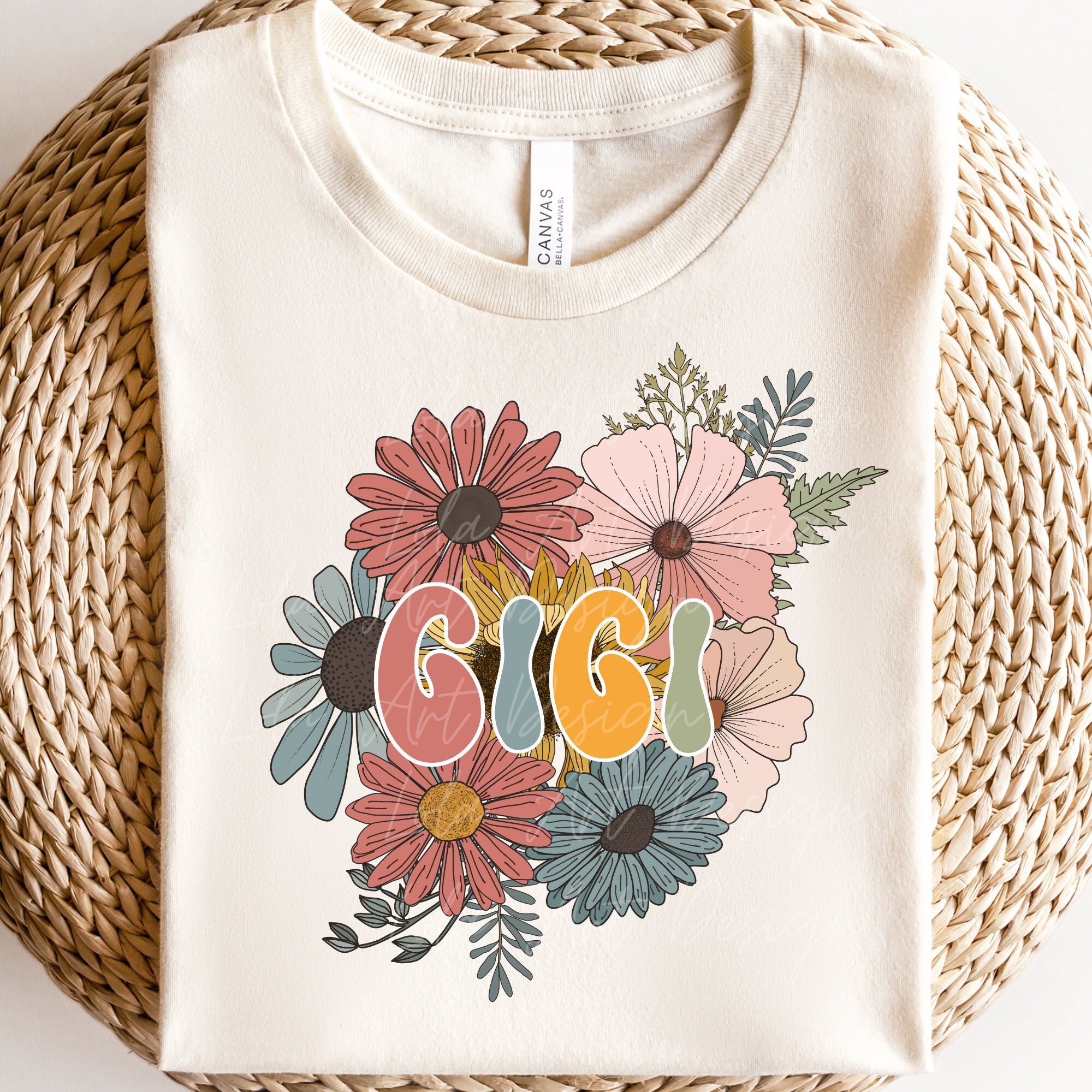 Gigi PNG for Sublimation Boho Gigi Shirt Design Png Floral - Etsy