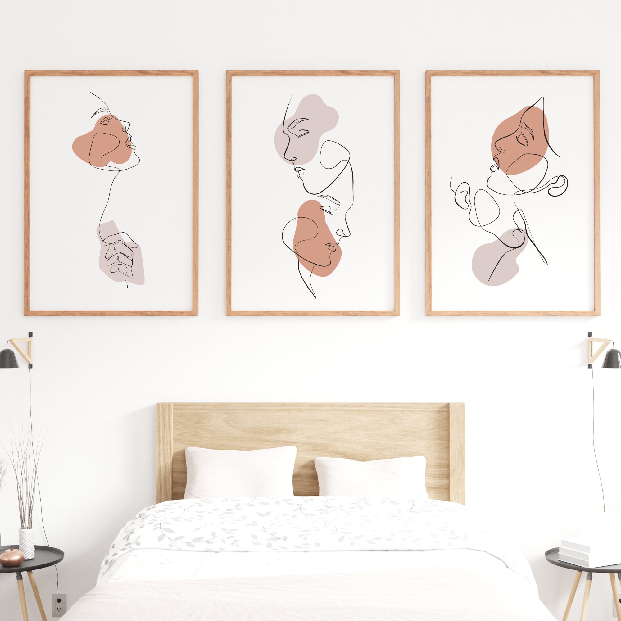 Printable One Line Art Drawing, Couple Line Art, Romantic Couple Set of ...